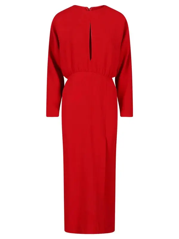 Valentino Garavani 100% Silk Bright Dress - Red