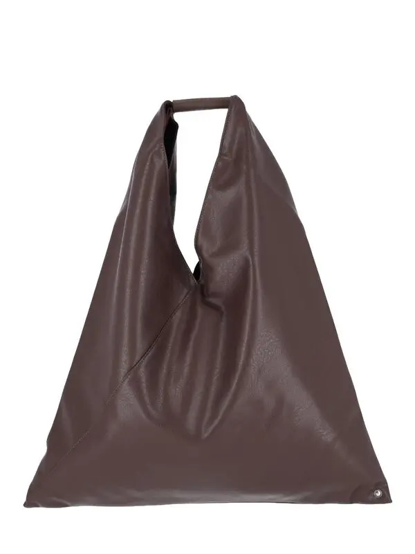 MAISON MARGIELA Contrast Leather Mini Bag With Copper Hardware - Brown