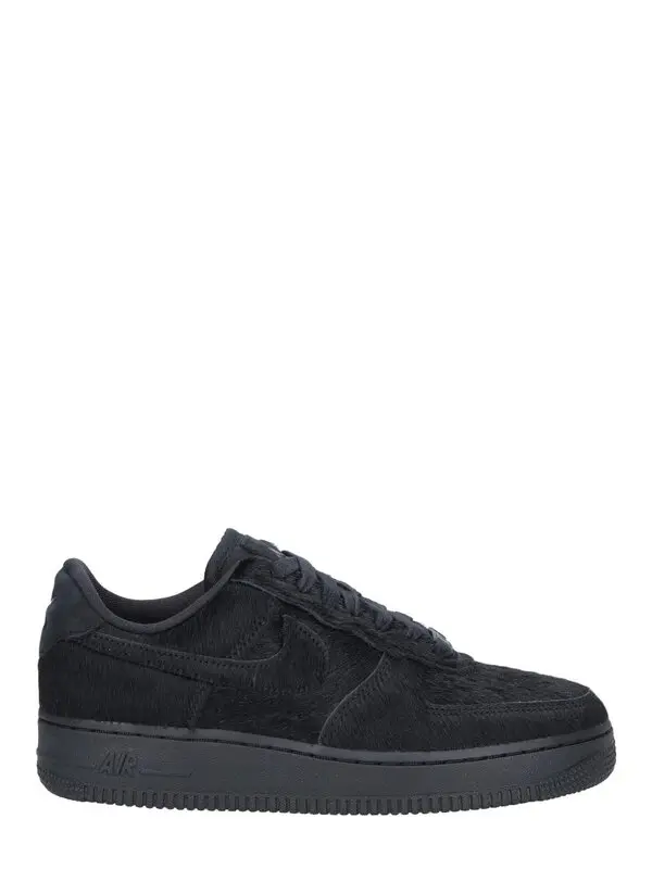 Nike 100% Leather Lace-up Sneakers - Black