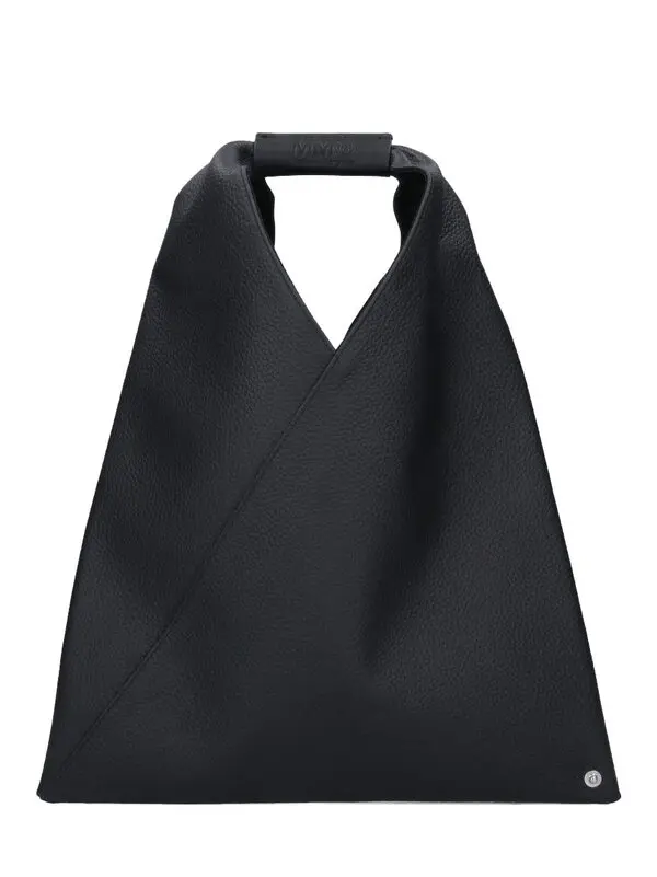MAISON MARGIELA Foldover Top Handle Tote Bag - Black
