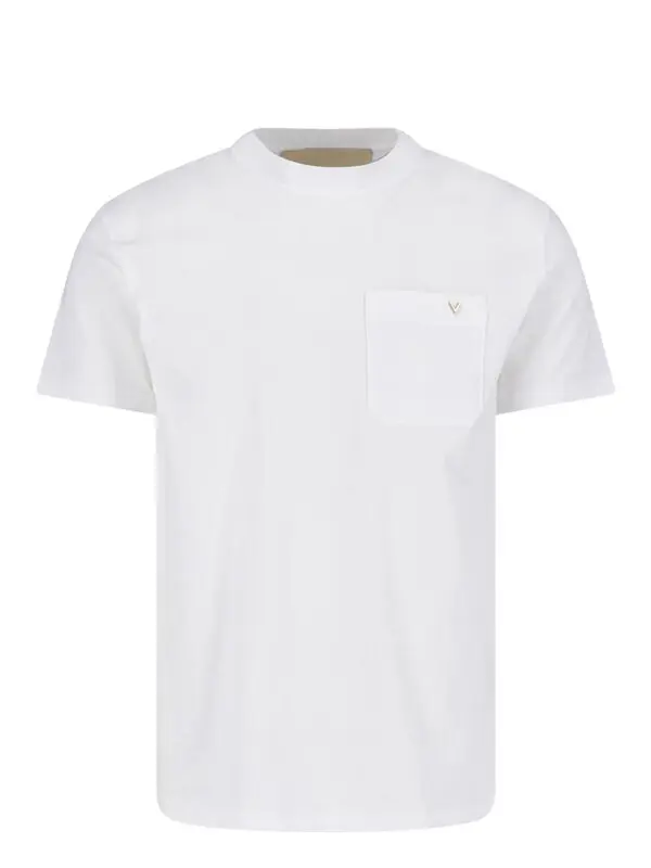 Valentino Garavani Essential 100% Cotton T-shirt For - White