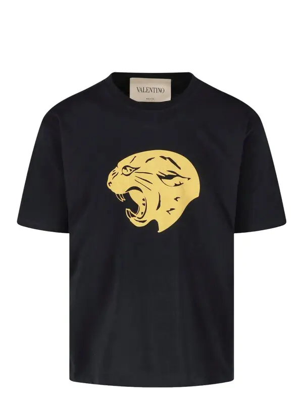 Valentino Garavani S 100% Cotton T-shirt - Black