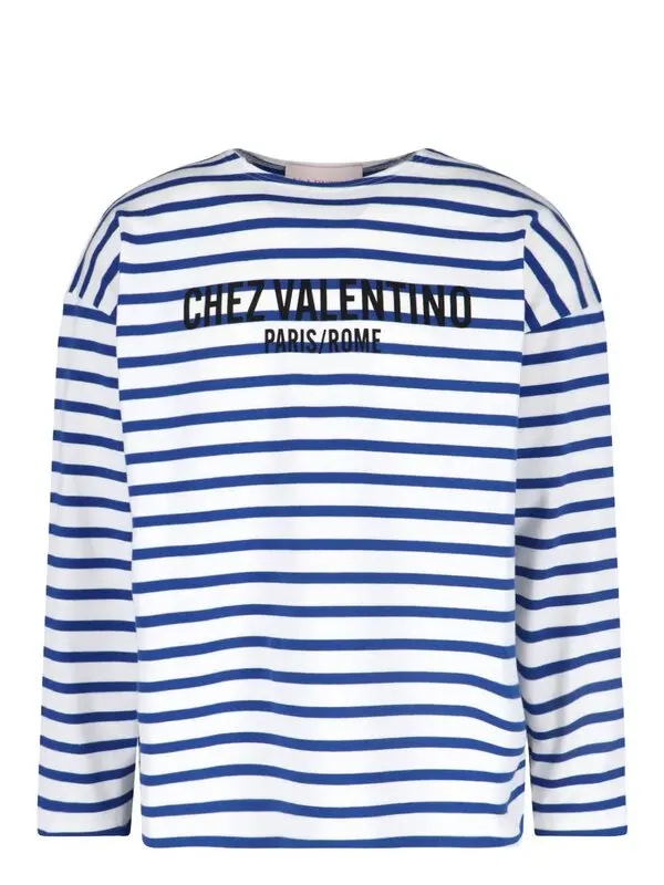 Valentino Garavani S 100% Cotton T-shirt - Blue