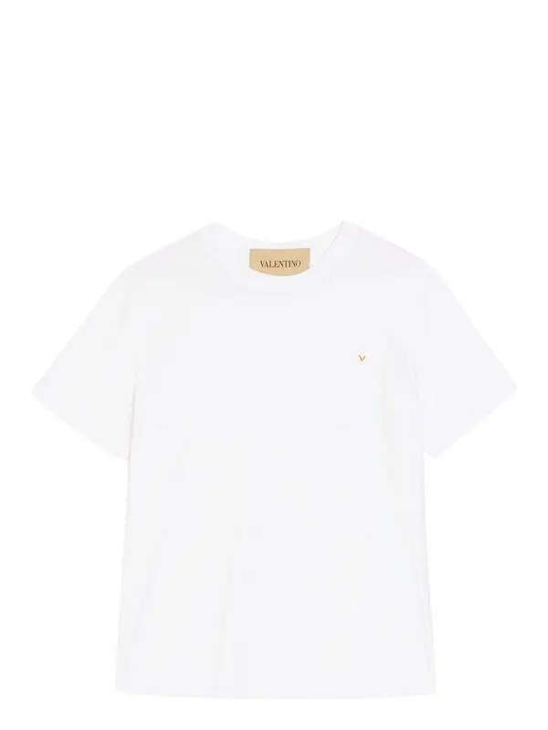 Valentino Garavani S 100% Cotton T-shirt - White