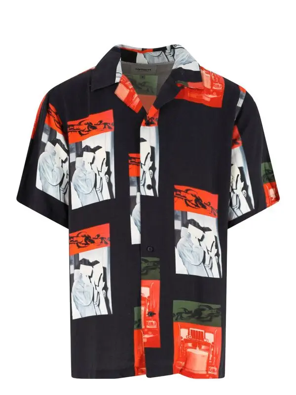 Carhartt Work In Progress Printed Camp Shirt - Multicolour