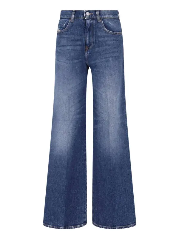 DIESEL® High-rise Wide-leg Jeans - Blue