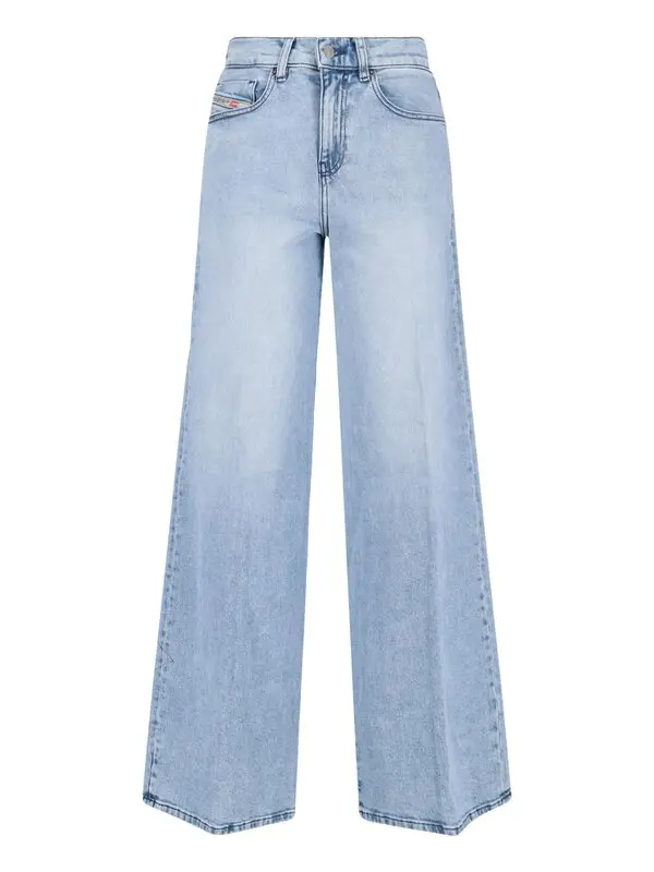DIESEL® High-rise Wide-leg Jeans - Blue