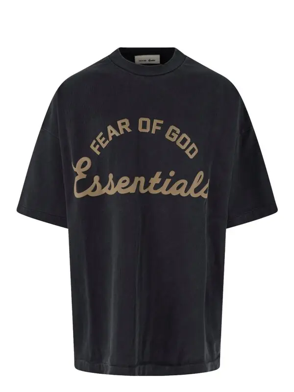 Fear Of God Minimalist 100% Cotton Crewneck T-shirt For - Grey