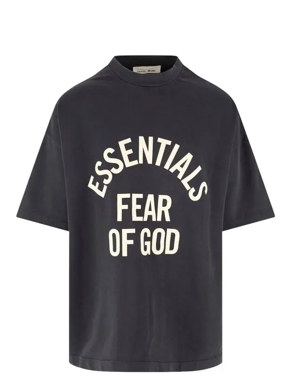 Fear Of God Essentials 100% Cotton T-shirt For - Black