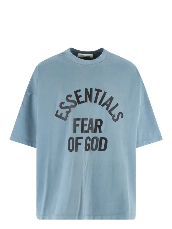 Fear Of God Essential Cotton Crewneck T-shirt - Blue
