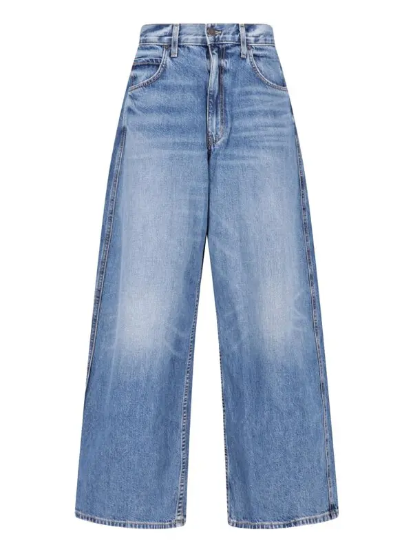 NILI LOTAN High-rise Wide-leg Jeans - Blue
