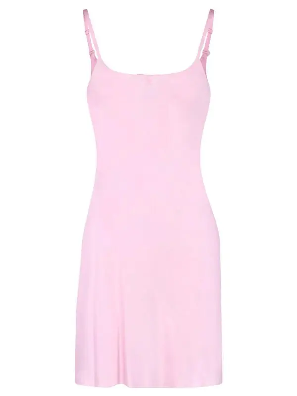 COURREGES 100% Silk Mini Dress - Pink