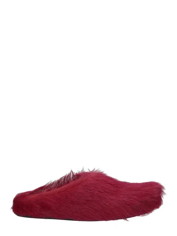 Marni Calf Hair Sandals - Red