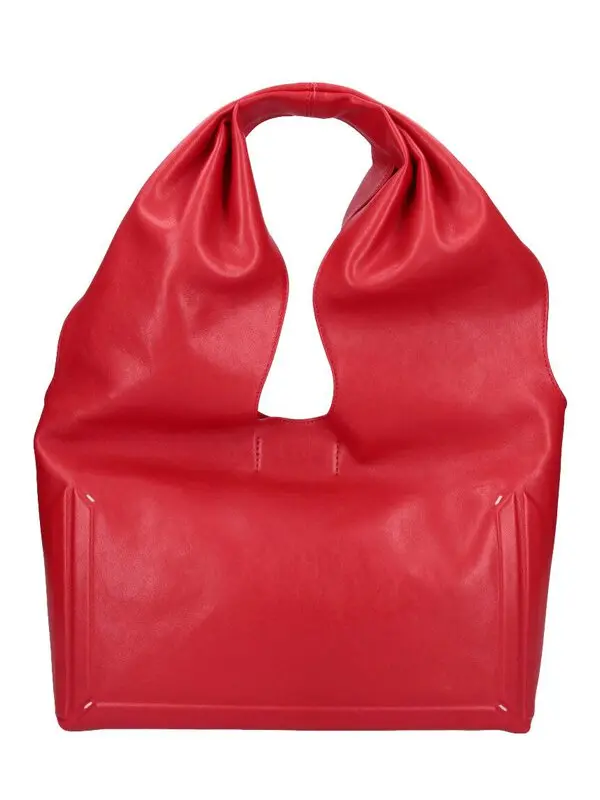 MAISON MARGIELA Ovine Leather Mini Crossbody Bag - Red