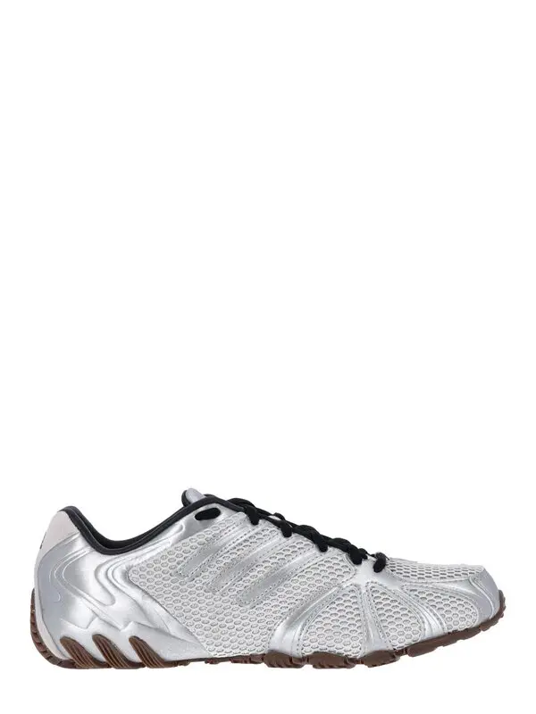 Adidas Leopard Print Lace Up Sneakers - Silver