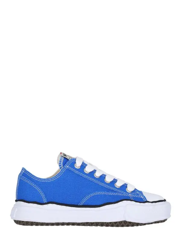 Mihara Yasuhiro Cotton Upper Lace Up Sneakers - Blue