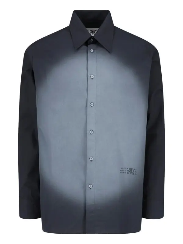 MAISON MARGIELA 100% Cotton Button-up Shirt - Grey