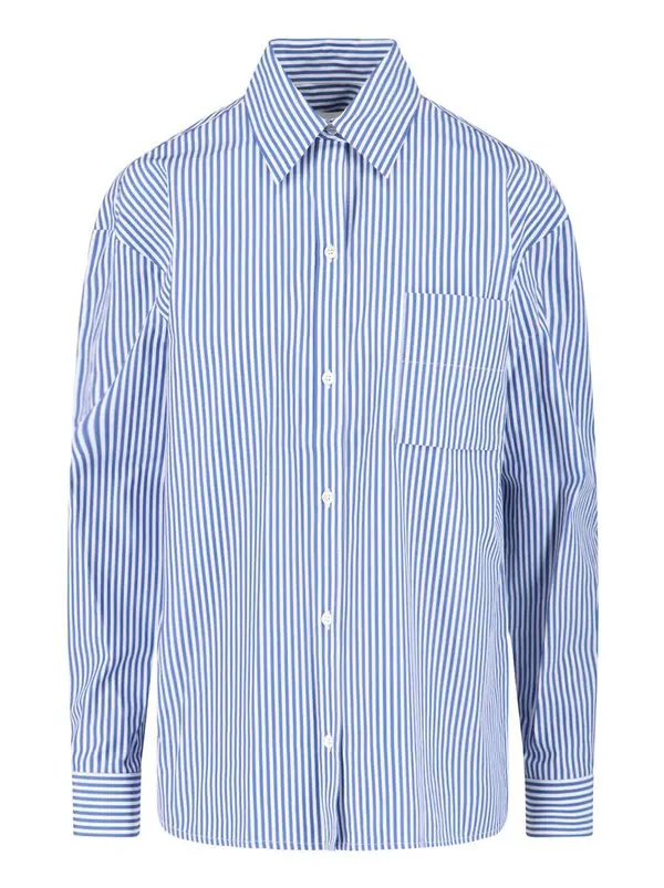 Sibel Saral Striped Button-up Shirt - Blue