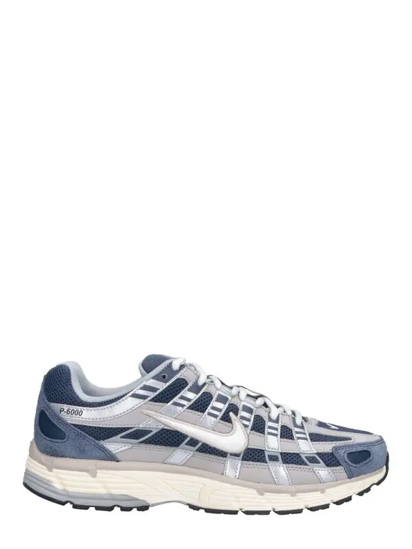 Nike P-6000 Lace-up Fabric Sneakers - Blue