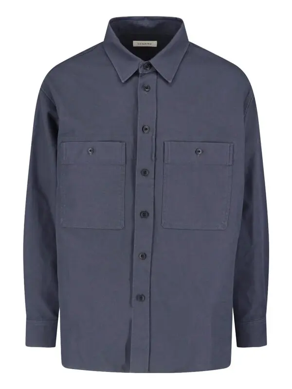 LEMAIRE 100% Cotton Shirt - Blue