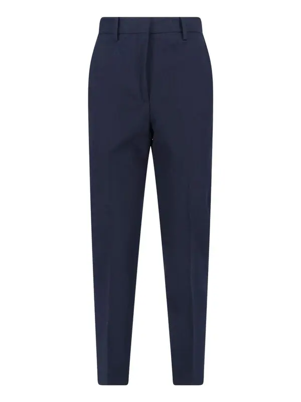 Incotex Cotton-blend Stretch Tailored Trousers - Blue