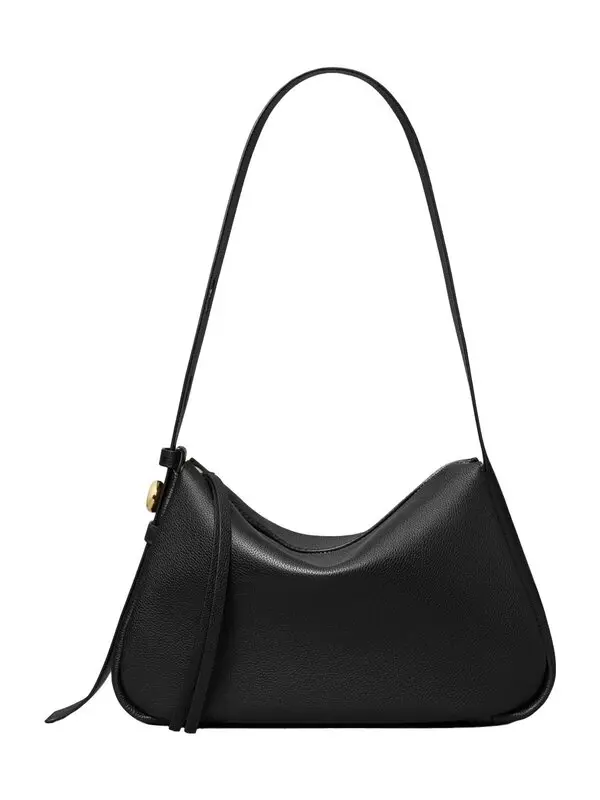 Tory Burch Leather Shoulder Handbag - Black