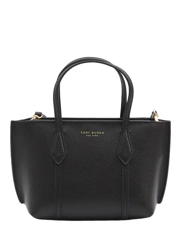 Tory Burch Mini Leather Tote Handbag - Black