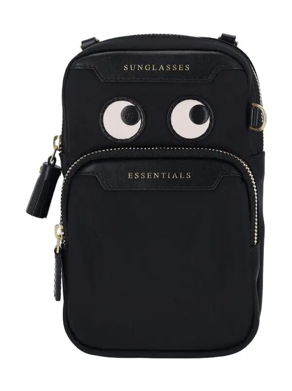 ANYA HINDMARCH Recycled Nylon And Leather-trim Crossbody Bag - Black