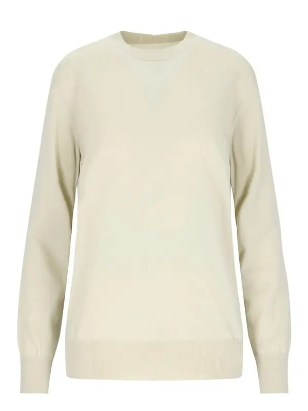 JIL SANDER 100% Wool Crewneck Sweater - Green