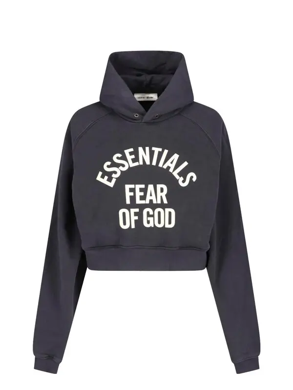 Fear Of God Cropped Cotton Sweatshirt - Black