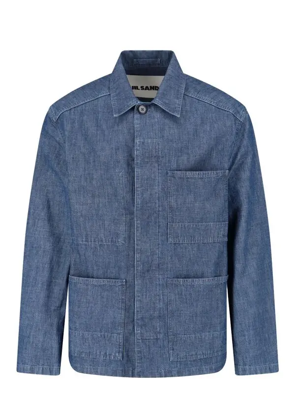 JIL SANDER Cotton Chore Jacket - Blue