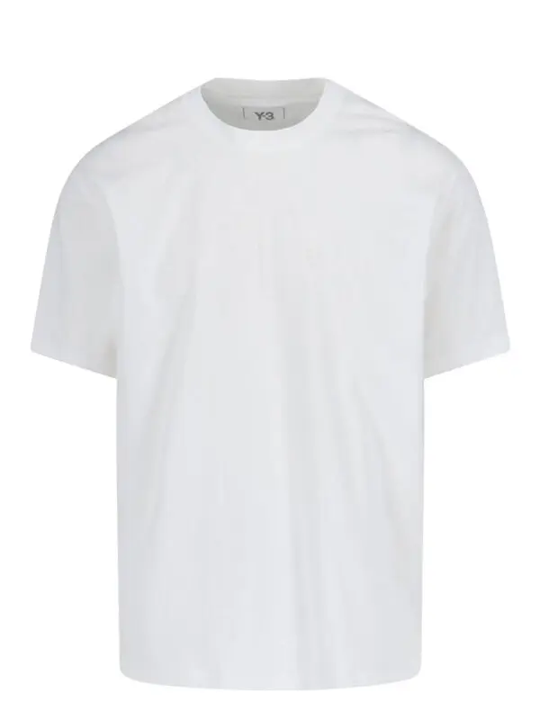 Y3 Crewneck Cotton T-shirt - White