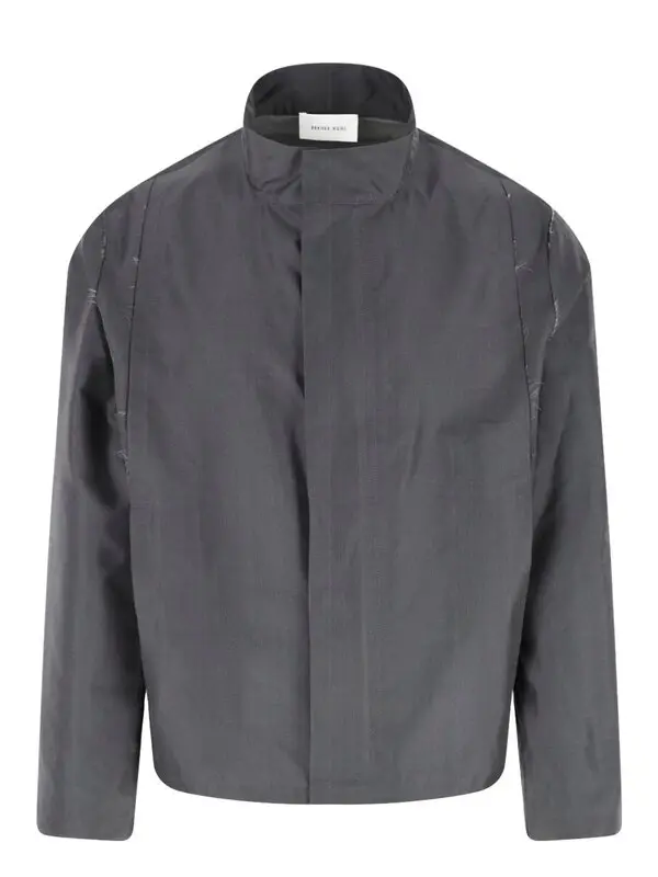 BERNER KUHL Stand Collar Zip Front Jacket - Grey