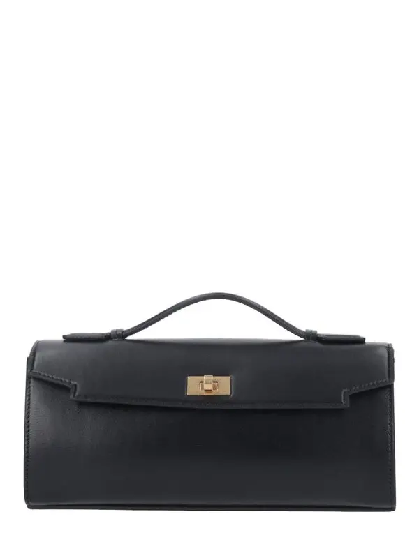 ANYA HINDMARCH Leather Handbag With Turn Lock - Black