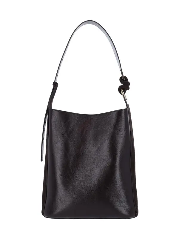 ANYA HINDMARCH Leather Handbag With Turn Lock - Brown