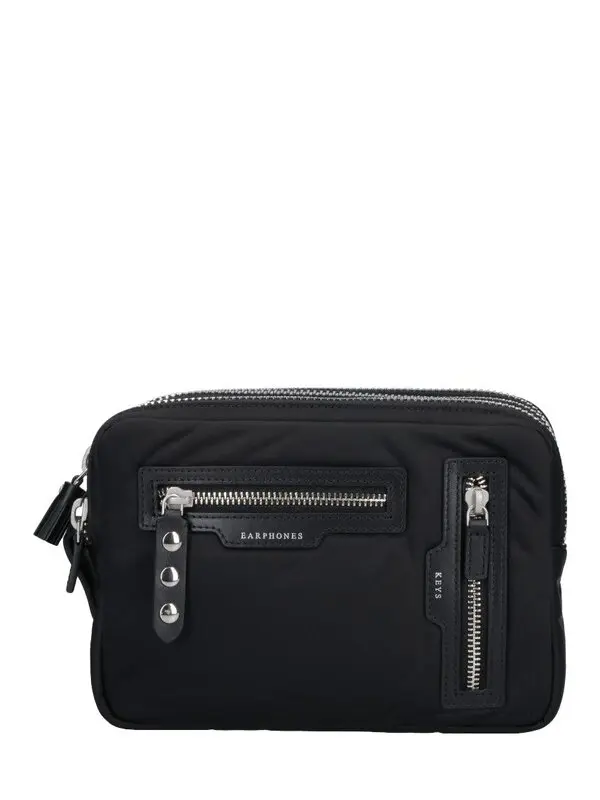 ANYA HINDMARCH Recycled Polyester Bag With Bos Taurus Leather Details - Black
