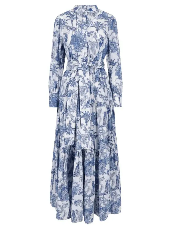 MC2 SAINT BARTH Printed Cotton Maxi Dress - Multicolor