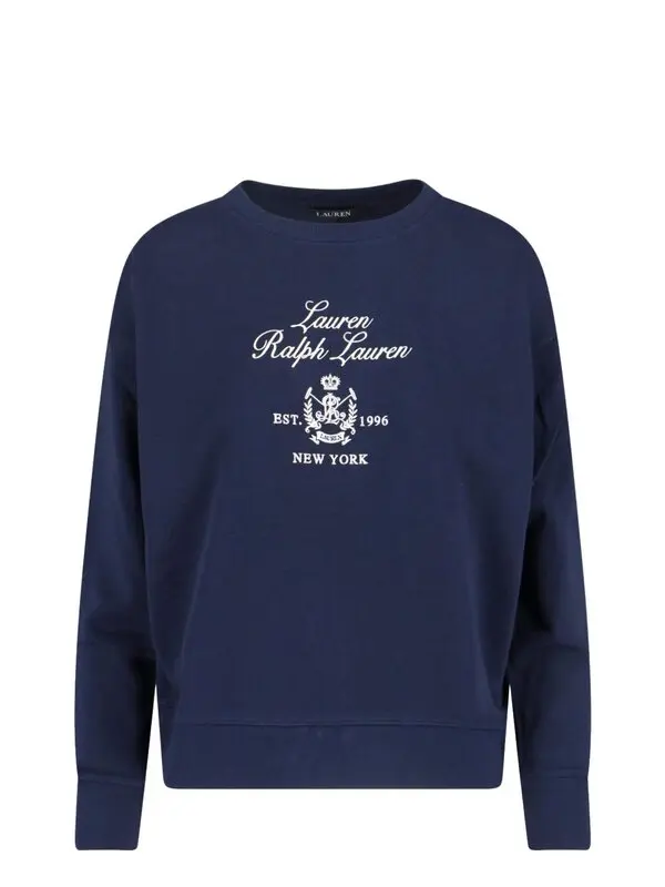 Ralph Lauren Soft Cotton-blend Crewneck Sweater - Blue