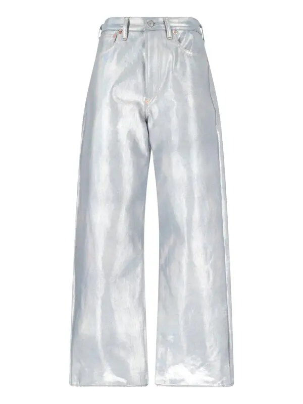 Junya Watanabe Wide Leg Jeans - Silver