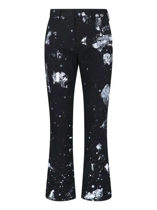 GALLERY DEPT. Black Paint Splatter Trousers - Blue