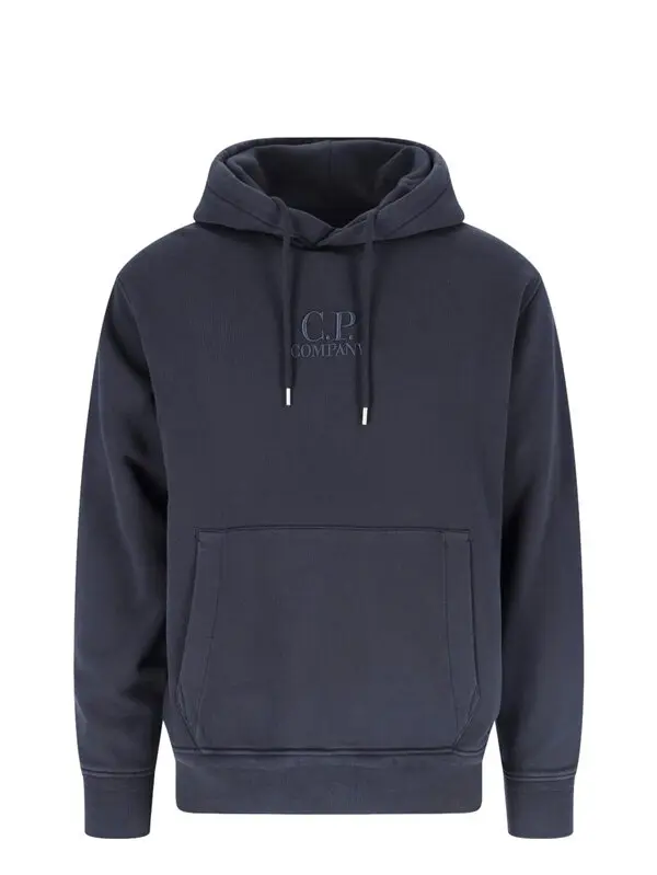 C.P. COMPANY 100% Cotton Crewneck Sweater - Blue