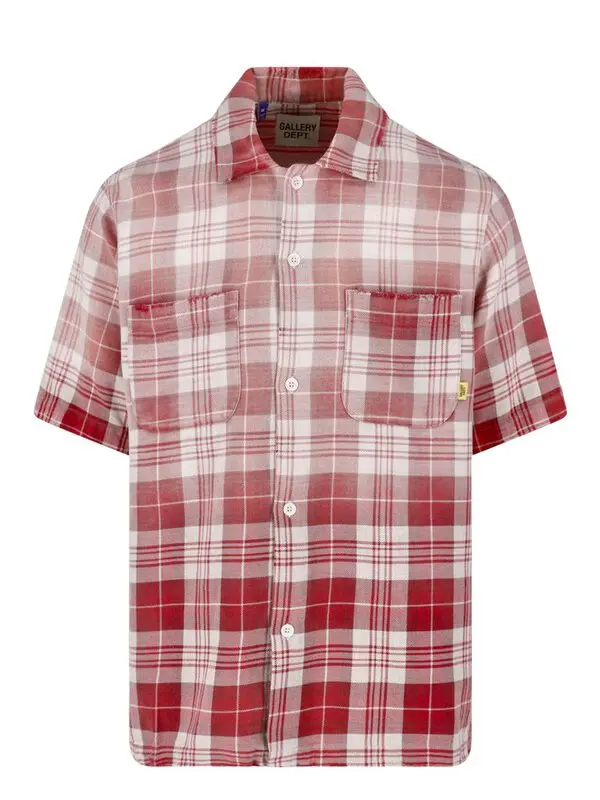 GALLERY DEPT. Plaid Cotton Shirt - Red