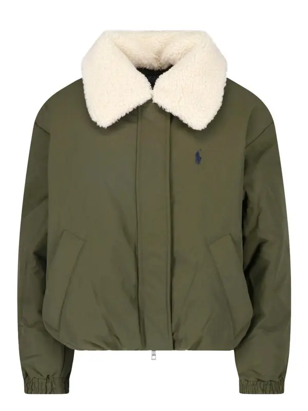 Polo Ralph Lauren Quilted Corduroy Collar Coat - Green
