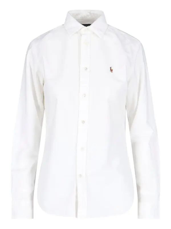 Polo Ralph Lauren 100% Cotton Classic Fit Button-up Shirt - White