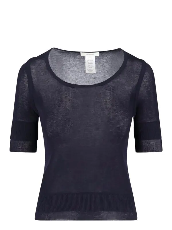 LEMAIRE Lemiare Viscose-silk Jersey T-shirt - Blue