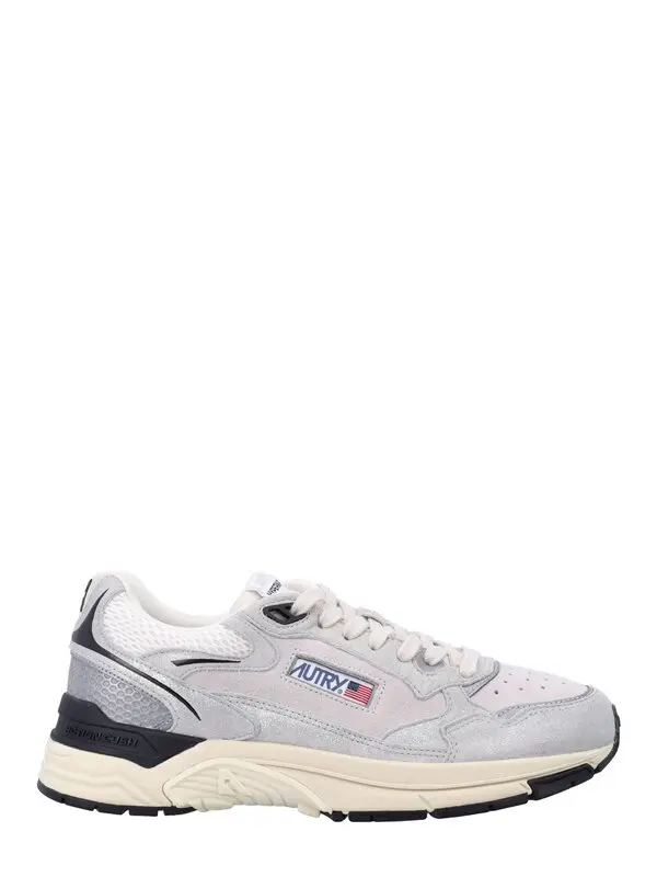 AUTRY Cow Leather Low-top Sneakers - Argento