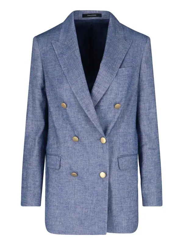 Tagliatore Double-breasted Blazer - Blue