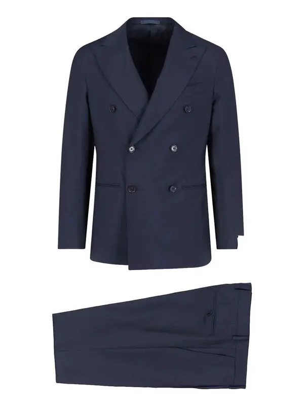Caruso Wool-mohair Dress - Blue