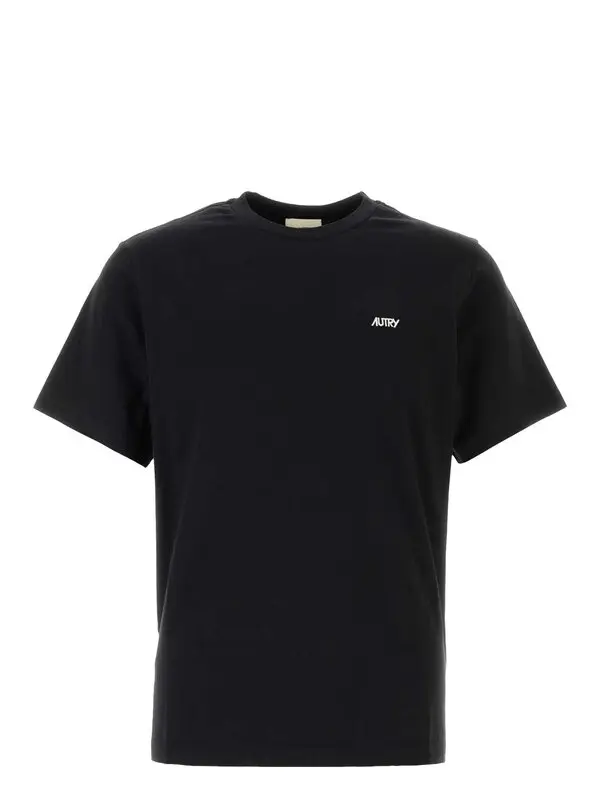 AUTRY 100% Cotton T-shirt - Black