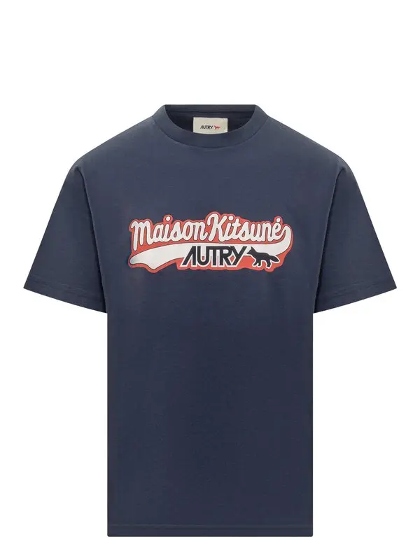 AUTRY X MAISON KITSUNE Logo Edition T-shirt - Blue